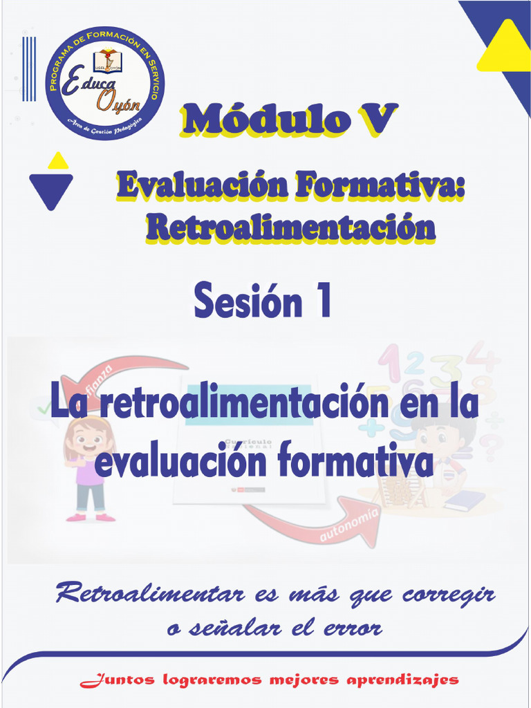 MODULO V SESION 1 CyT | PDF | Evaluación | Enseñando