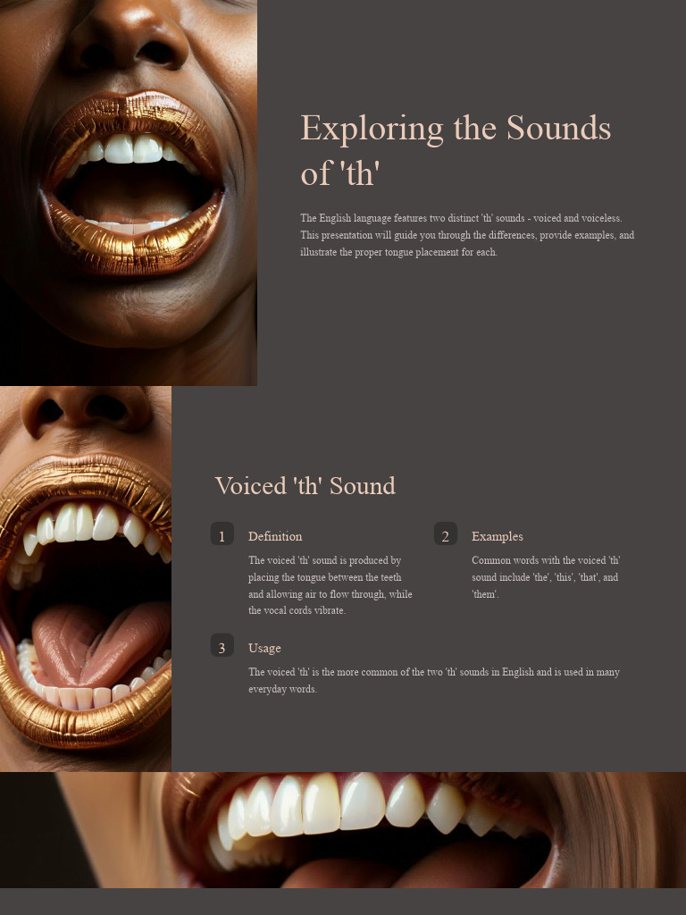 Exploring The Sounds of TH | PDF | English Language | Sound