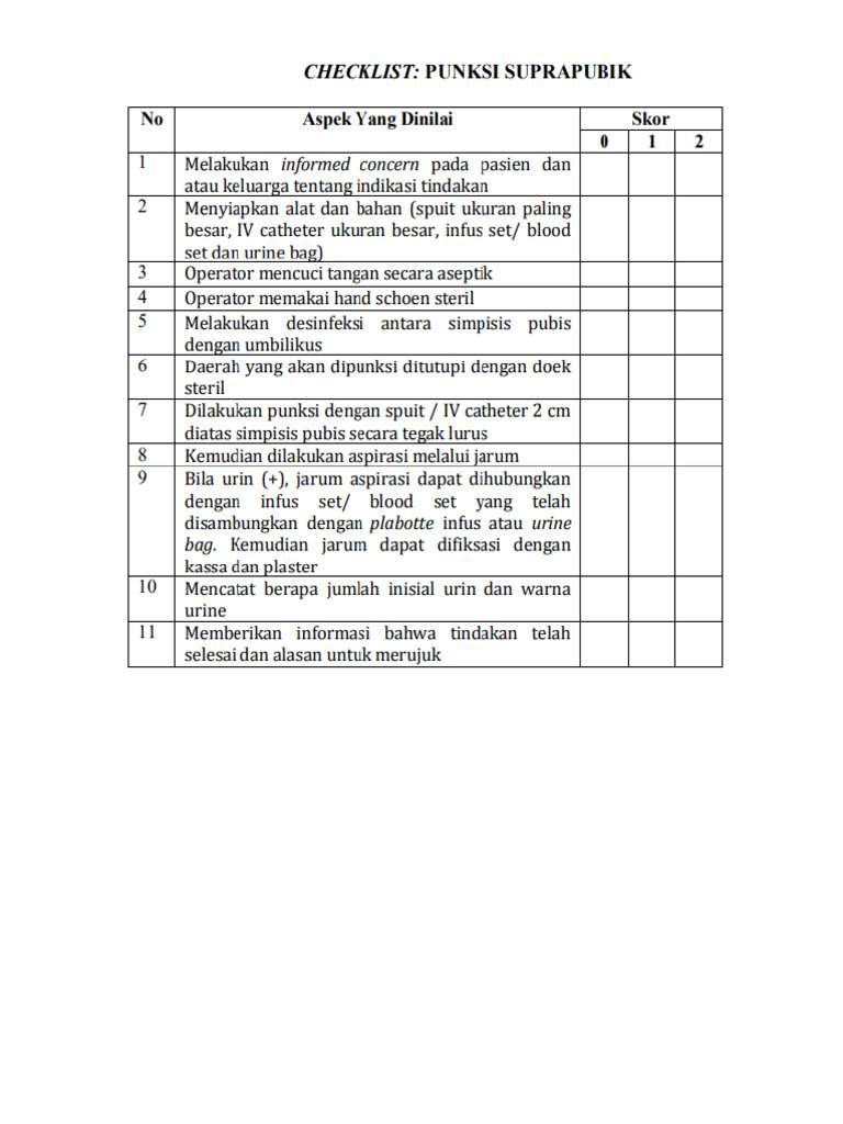 Checklist | PDF