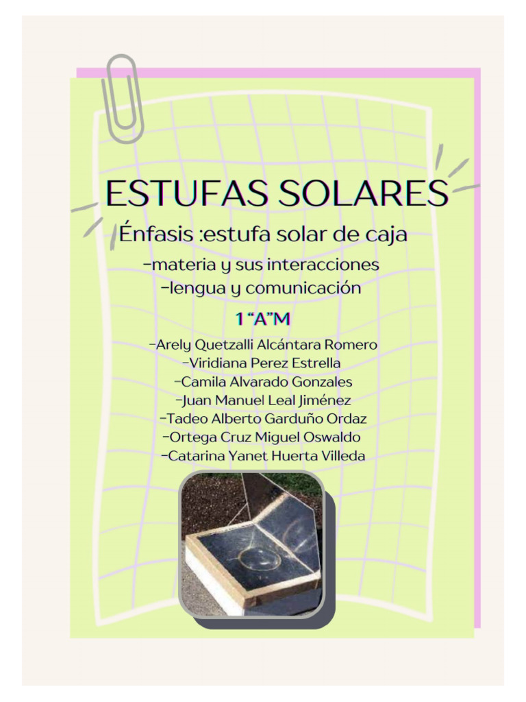 Estufas Solares: Proyectos y Funcionamiento | PDF