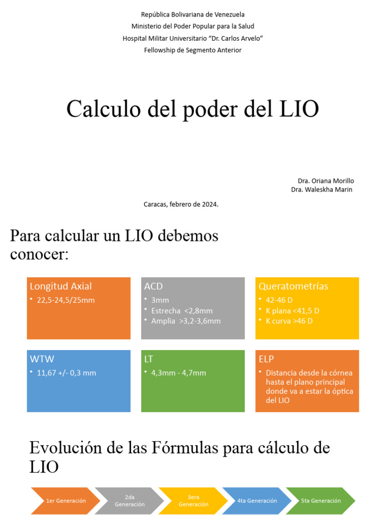 Calculo de LIO | PDF