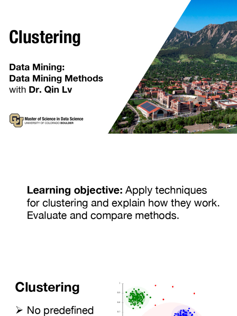 Clustering | PDF | Cluster Analysis | Statistical Classification