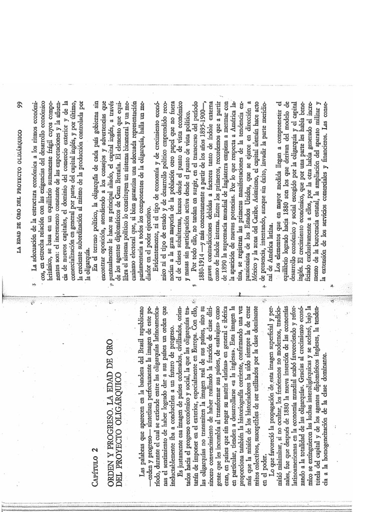 Carmagnani Capítulo 2 Orden y Progreso | PDF