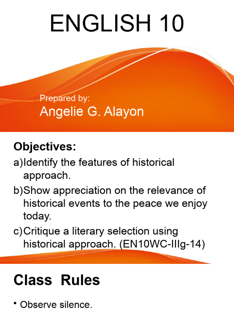 Historical Approach | PDF
