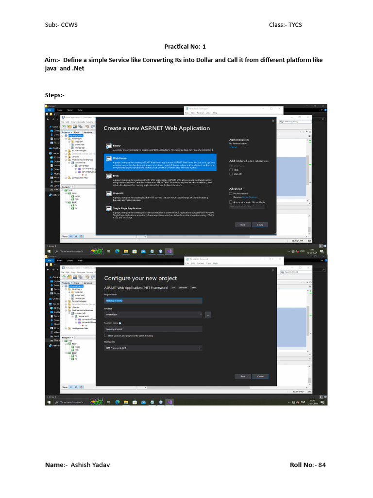 CCWS Praticals | PDF | Web Service | Filename