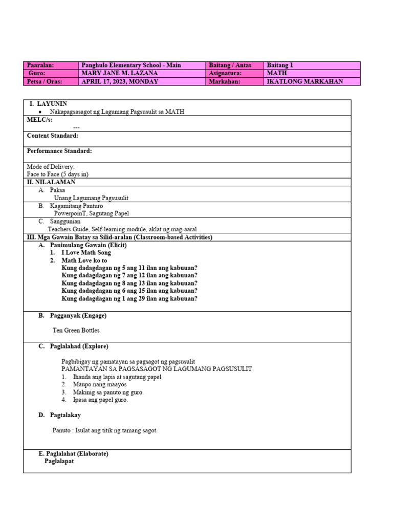 Q3 WEEK 10 DAY 1 - Day 3 MATH | PDF