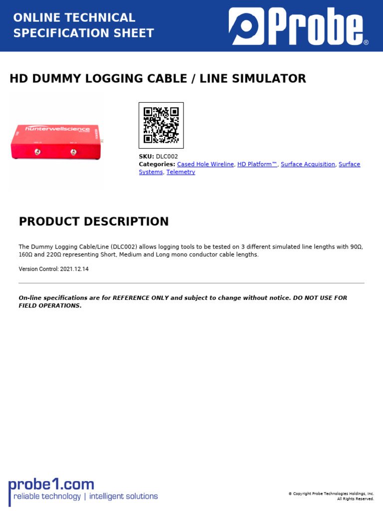 HD Dummy Logging Cable Line Simulator | PDF