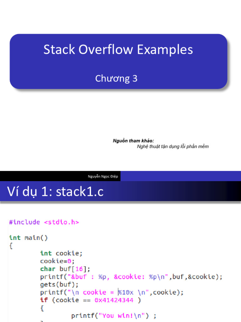 3.5.1 Stack Overflow Examples | PDF