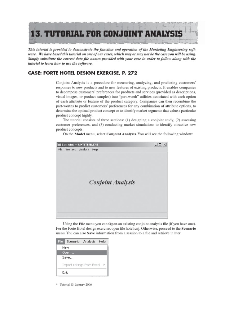 Conjoint Analysis Tutorial | PDF | Utility | Microsoft Excel