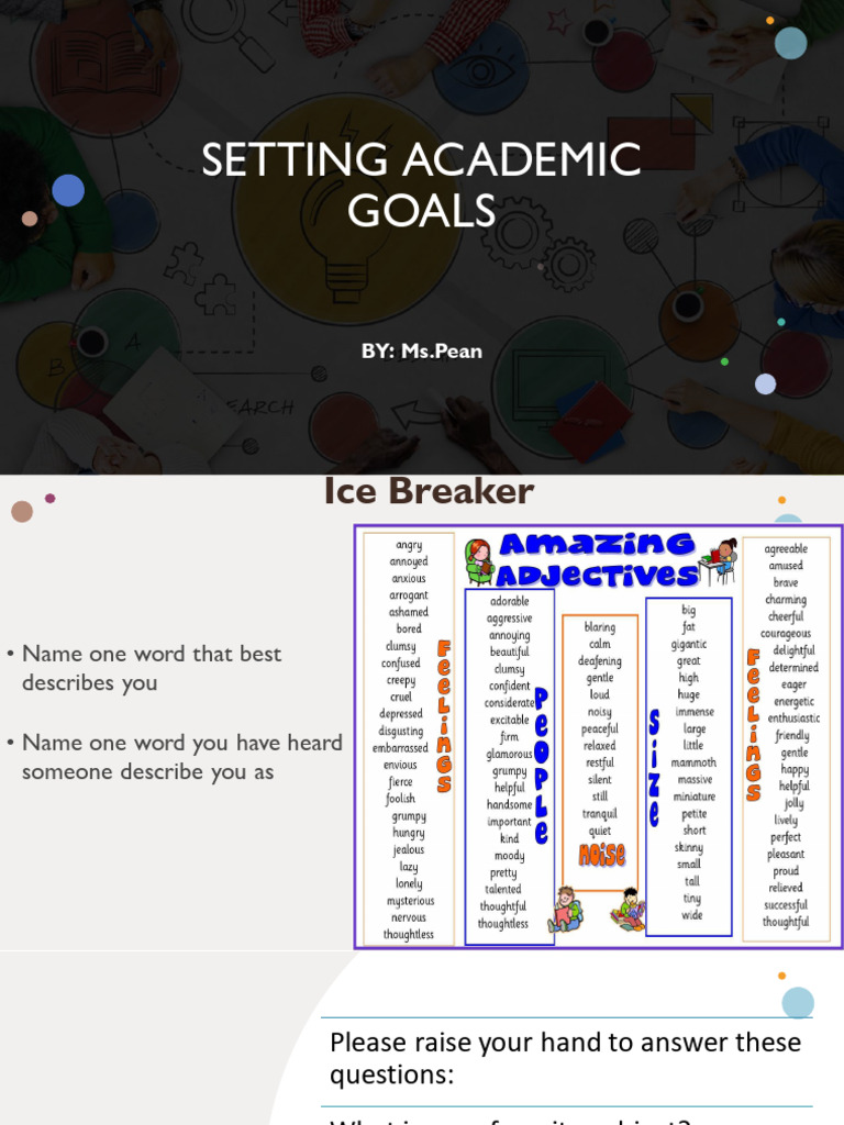 Setting S.M.A.R.T Academic Goals | PDF