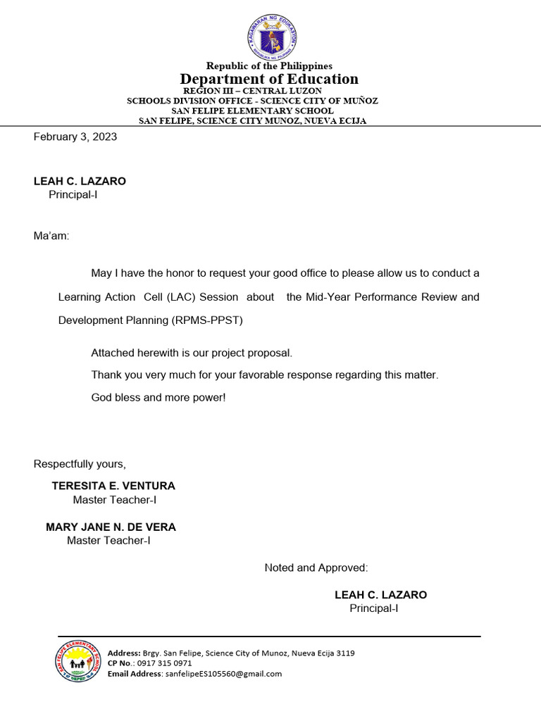 Project-Proposal - LAC RPMS PPST Review | PDF | Wellness