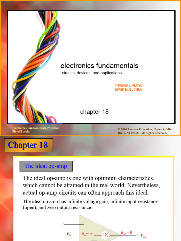 chap18 | PDF | Operational Amplifier | Amplifier