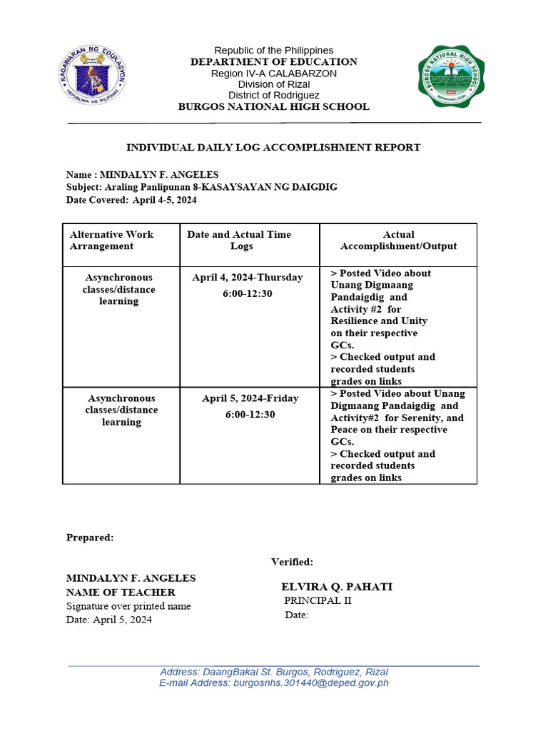 IDLAR - April 4-5,2024 - M.Angeles | PDF