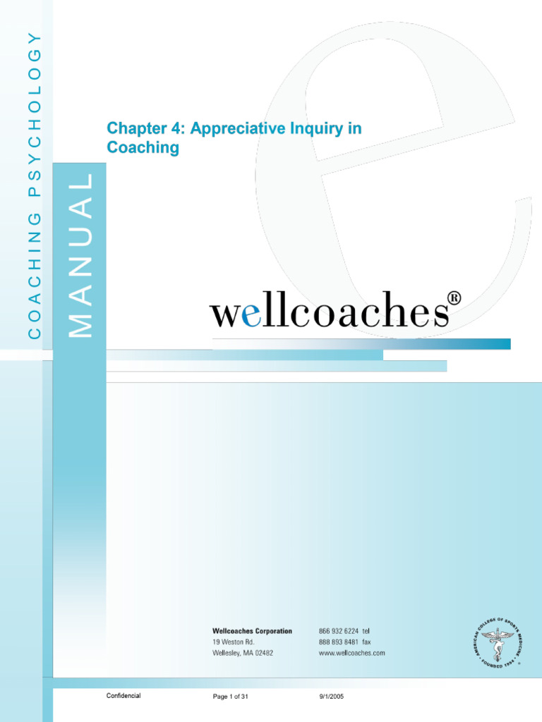 Chapter-4 Appreciative Inquiry in Coaching | PDF | Inteligencia ...