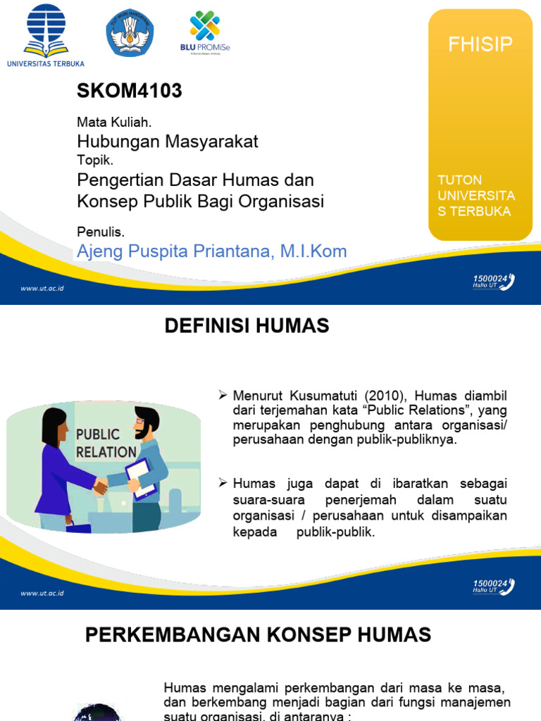 Dasar-Dasar Humas dan Publik | PDF