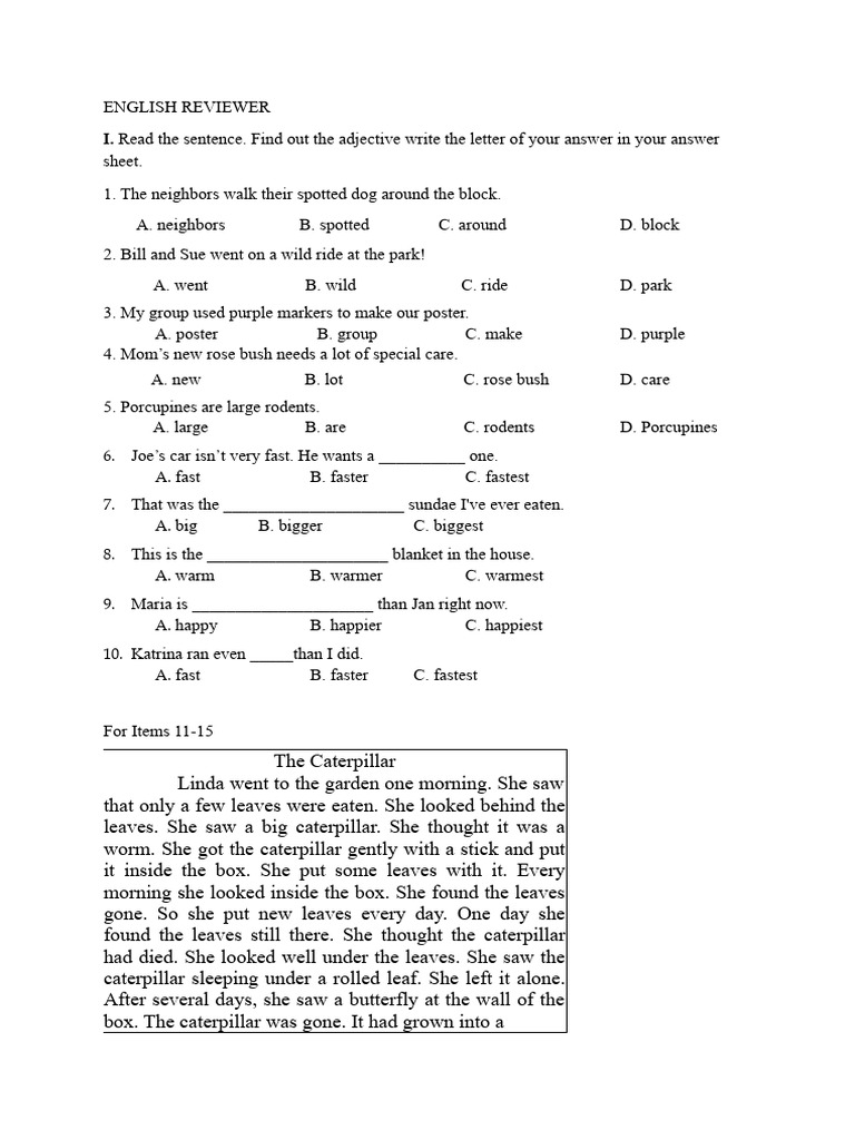 ELLNA REVIEWER SET B | PDF | Insects