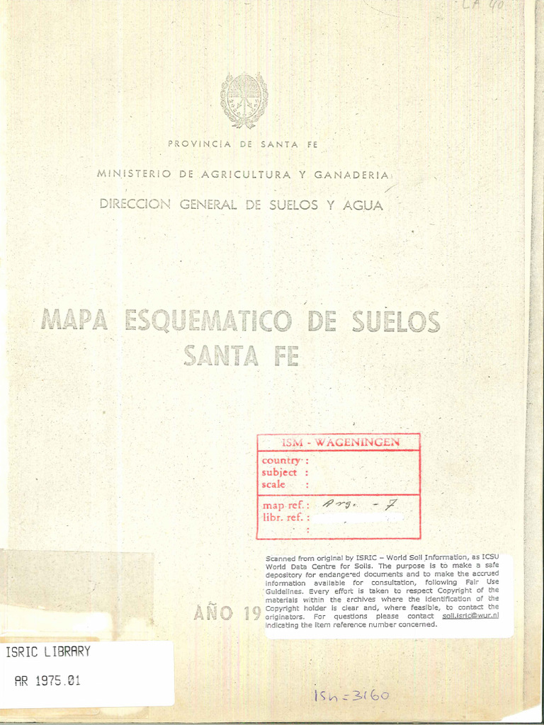 Mapa Esquematico de Suelos Santa Fe Mapa Esquemat-Wageningen University and Research 482383 | PDF