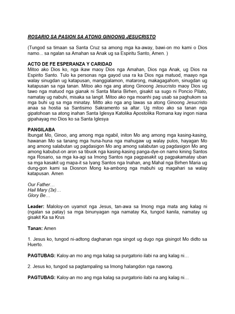 Novena Sa Kalag | PDF