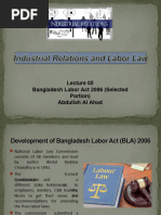 Bangladesh Labour Law - Act | PDF | Labour Law | Employment