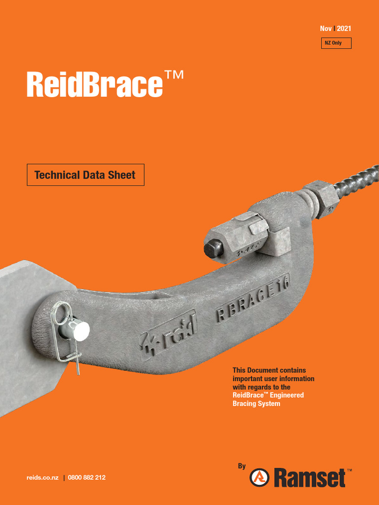 cb0369 Reid Reidbrace Technical Data Sheet - Nov - 2021 Pin and Clips Web | PDF | Strength Of ...
