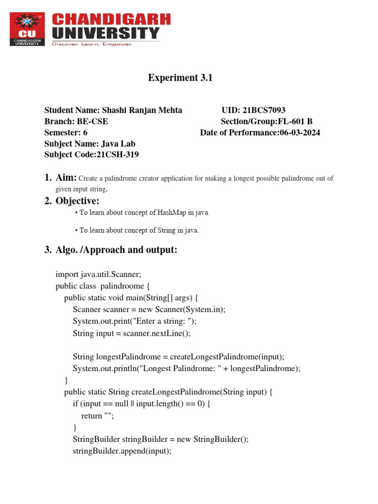 Java Exp 3.1 Alasso | PDF