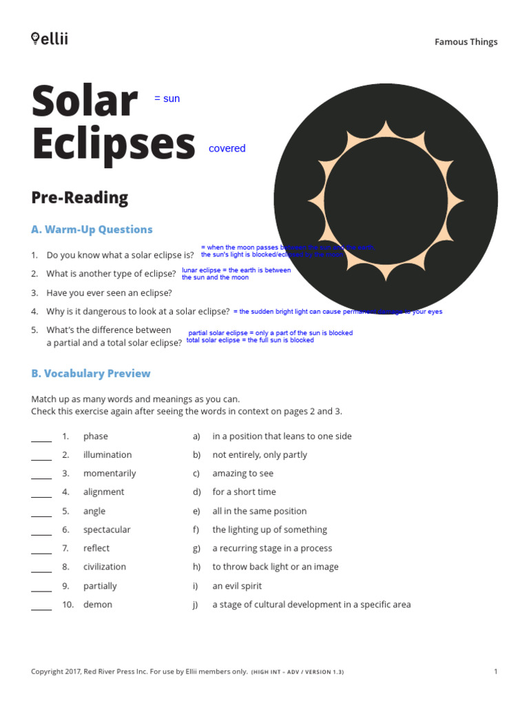 82_Solar-Eclipses_Student | PDF | Solar Eclipse | Moon