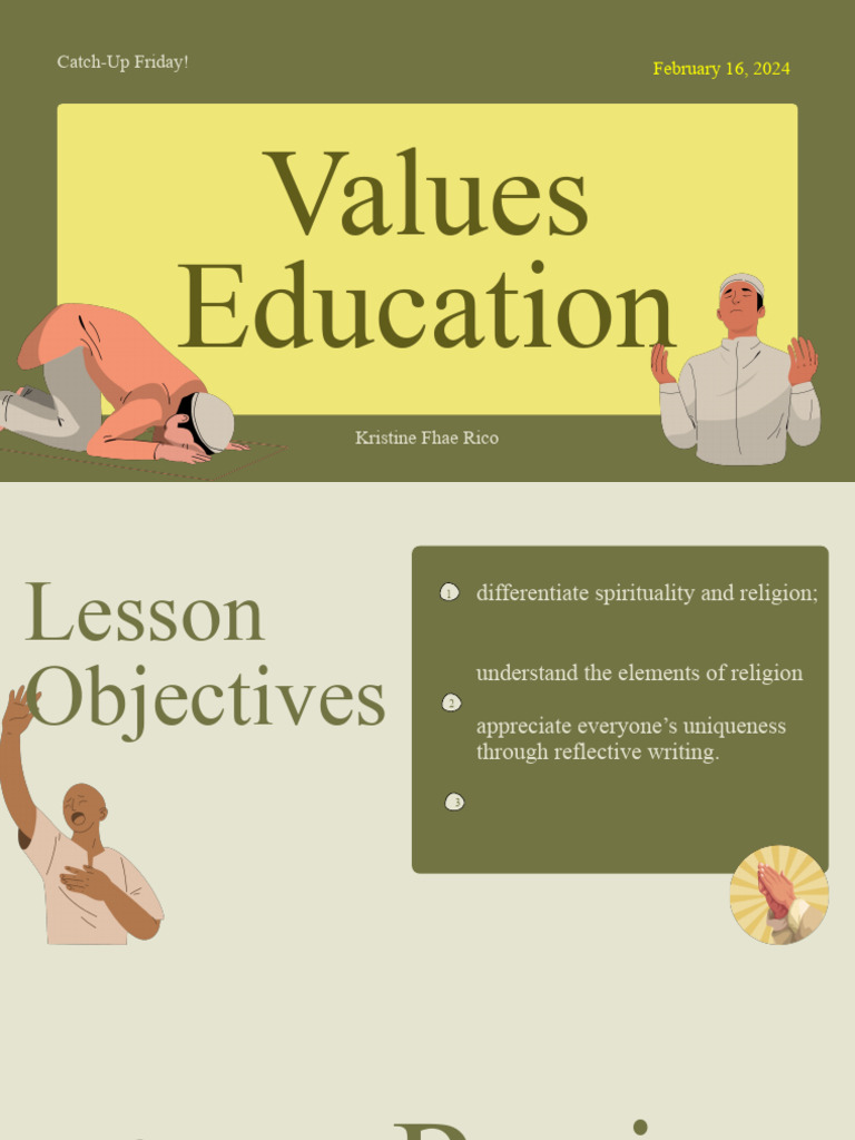 Catch Up Fridays Values Education February 16 2024 | PDF | Spirituality ...