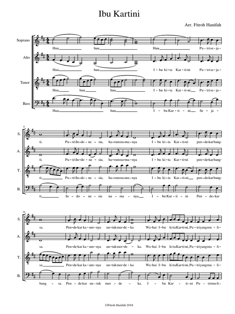 Ibu Kita Kartini | PDF | Singing
