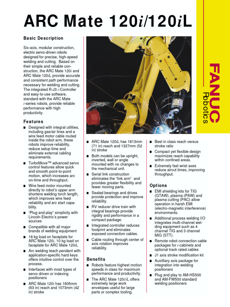ARC Mate 120i 120il Footprint | PDF | Welding | Construction