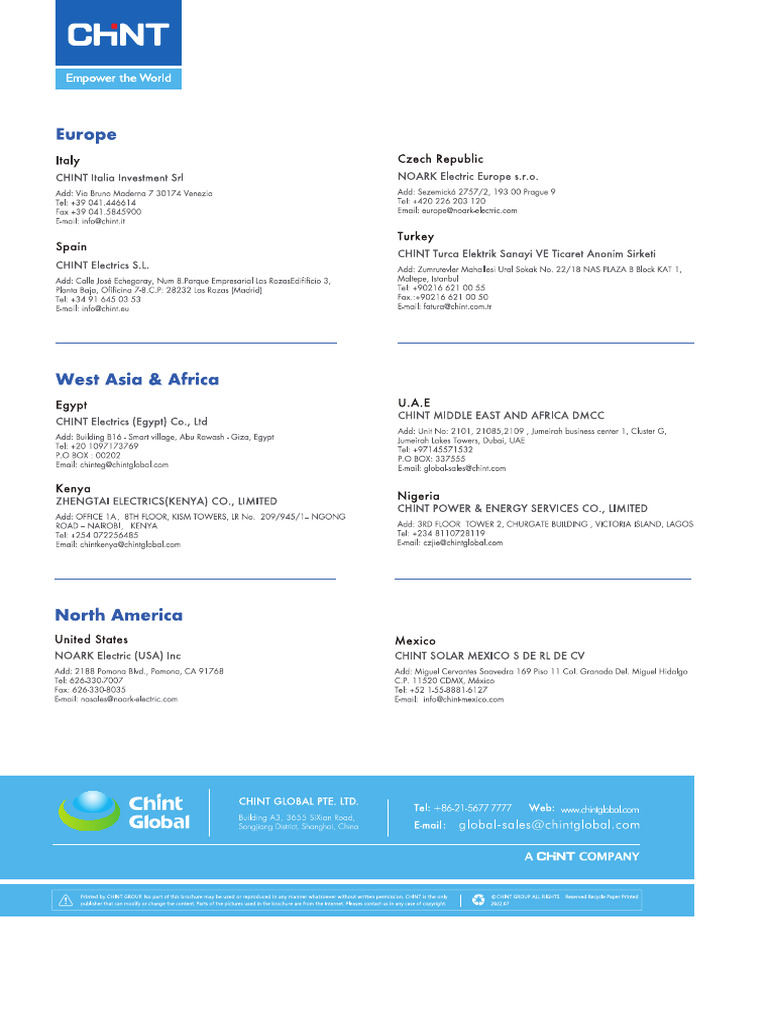Chint ACB NA8 Catalog 2023 - EN | PDF | Alternating Current | Electrical Engineering