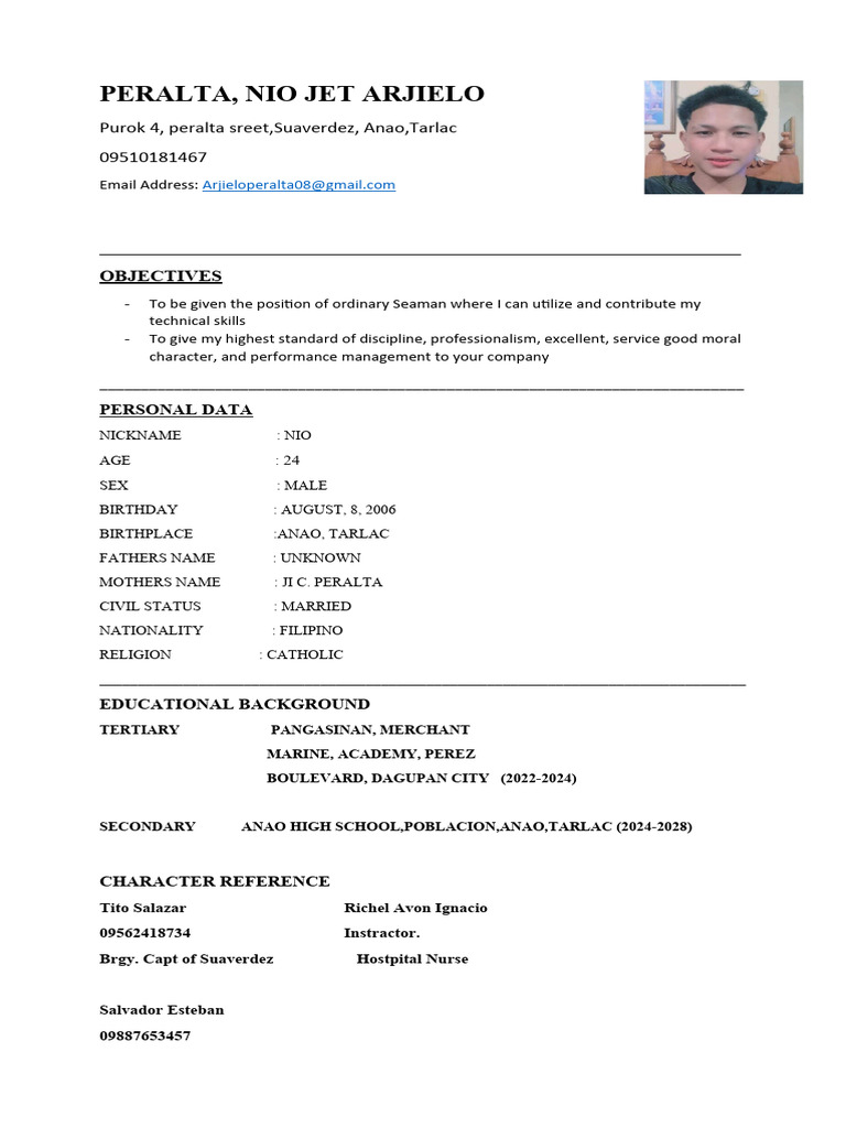 Peralta Resume | PDF