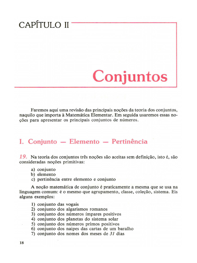 FME1 CAP2 - Conjuntos | PDF | Conjunto (Matemática) | Número inteiro