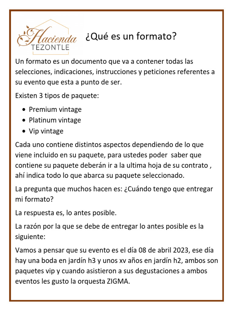 Definición y entrega de formatos | PDF | Crecimiento personal y profesional