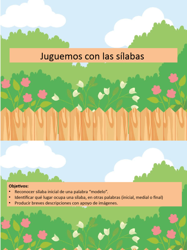 Trabajando Con Silaba Inicial | PDF