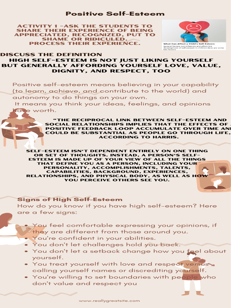 Health Ed - SELF ESTEEMMarch 8 2024 | PDF | Self Esteem | Perfectionism ...