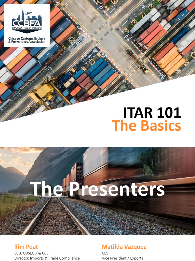 2019 US ITAR 101 - The Basics | Download Free PDF | Exports | Imports