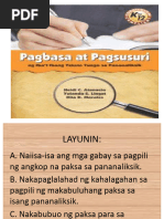 CURRICULUM MAP Pagbasa at Pagsusuri | PDF
