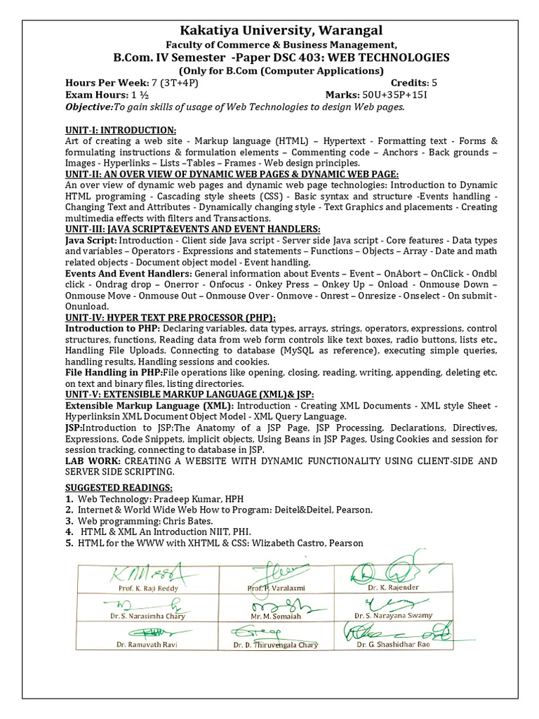 715 - BCom General Computer Applications Semester IV | PDF | World Wide ...