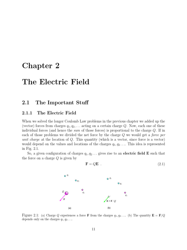 167 Chap2 | PDF | Force | Electric Field