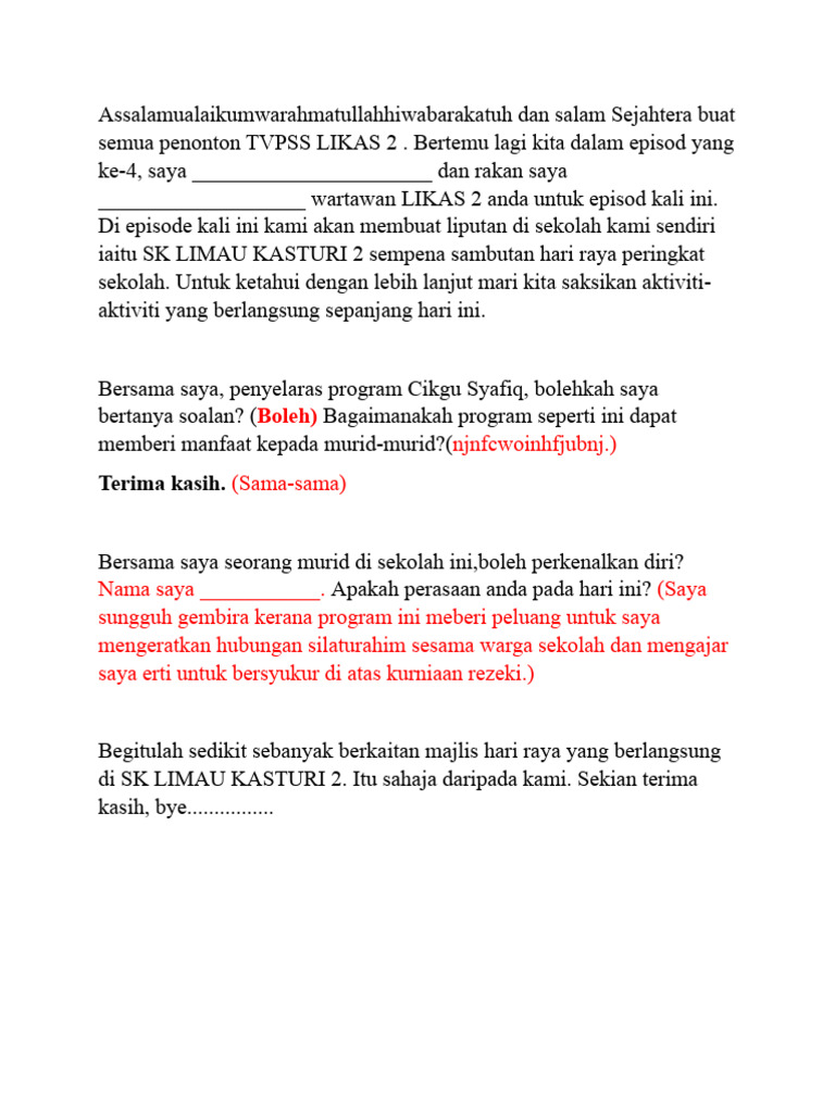 Skrip Tvpss | PDF