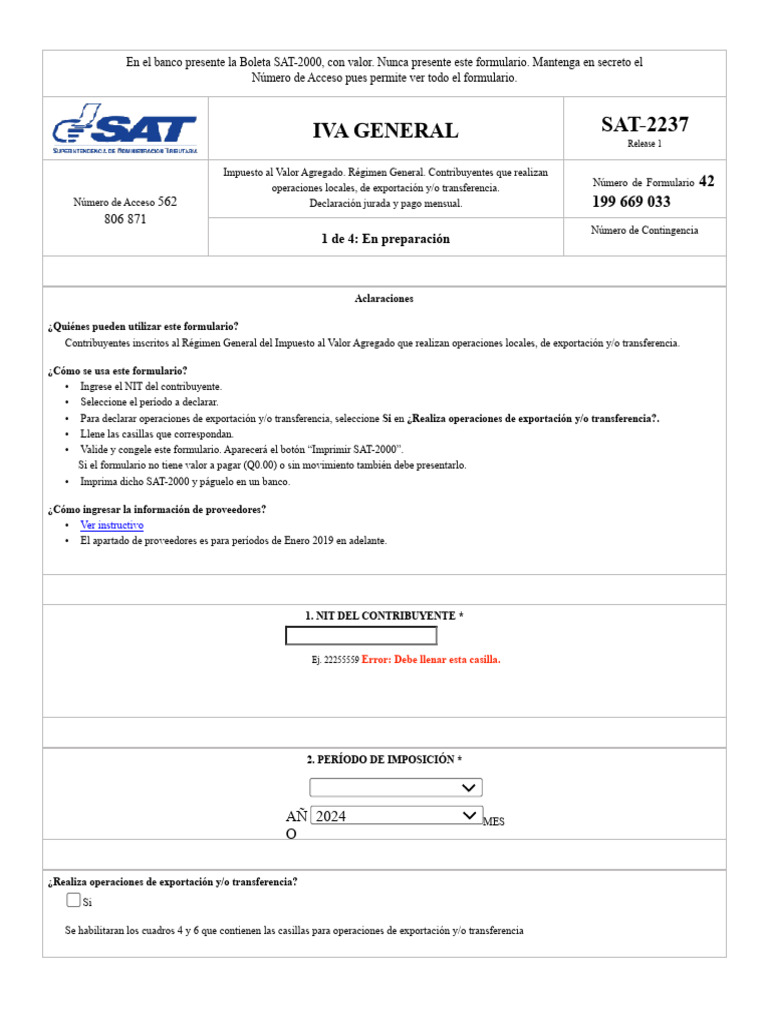 Iva General SAT-2237 | Descargar gratis PDF | Impuesto al valor ...