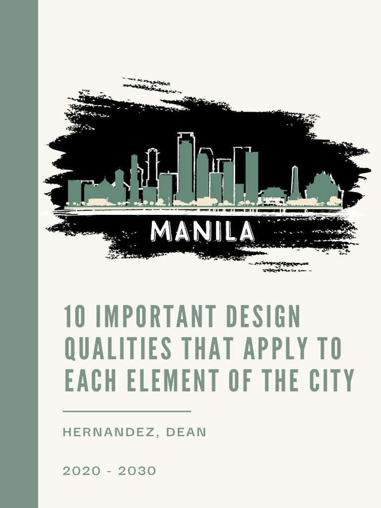 10 Important Design Qualities That Apply To Each Element of The City ...