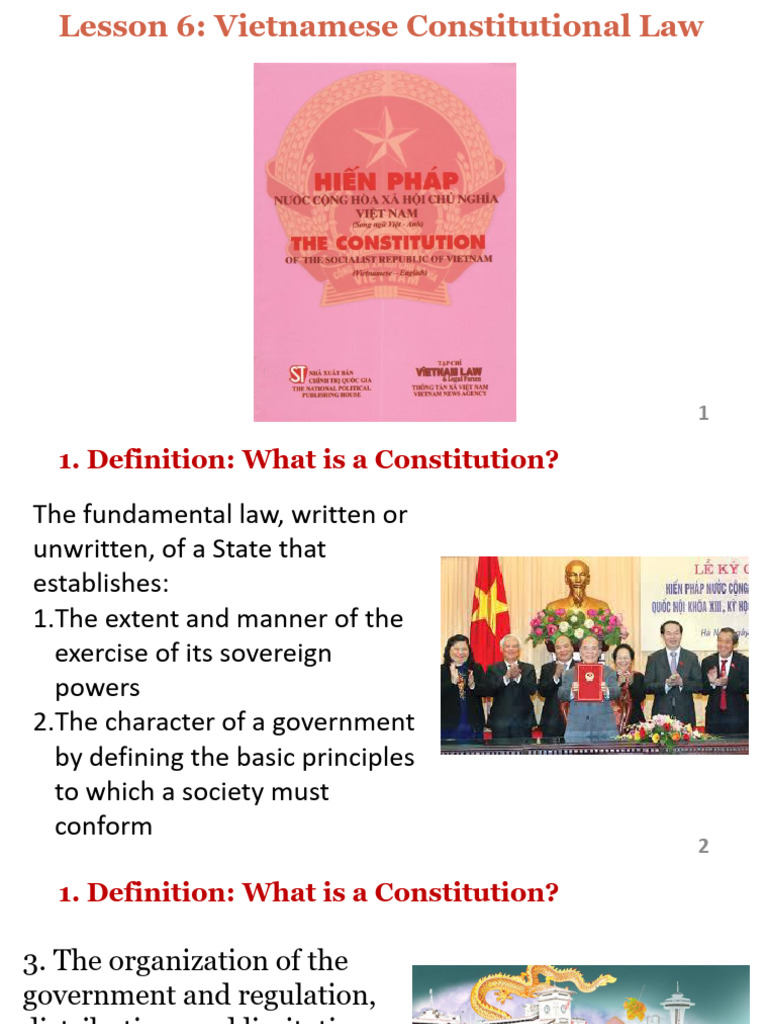 Lesson 6 Constitutional Law 34-38 PDF | PDF | Constitution | Vietnam