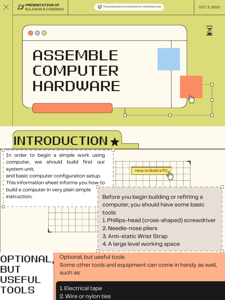 Assemble Computer Hardware. | PDF | Computer Hardware | Computer ...