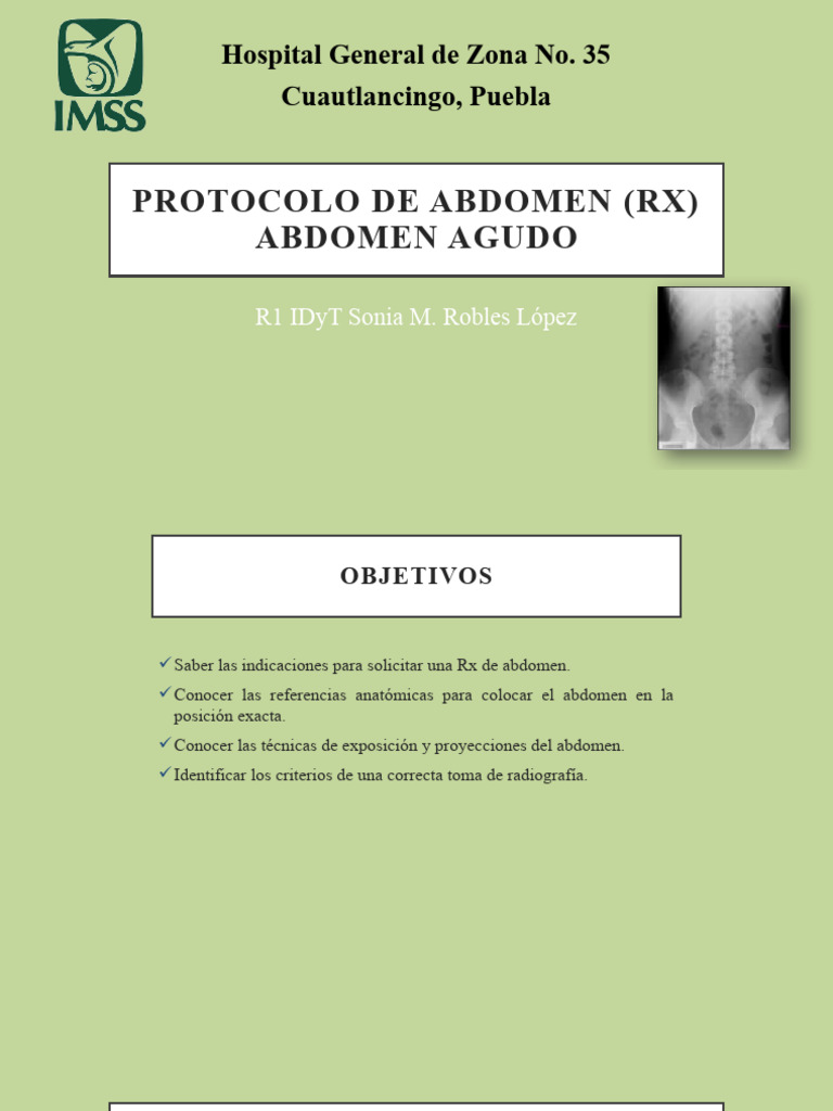 Protocolo de Abdomen (RX) | PDF | Abdomen | Medicina CLINICA