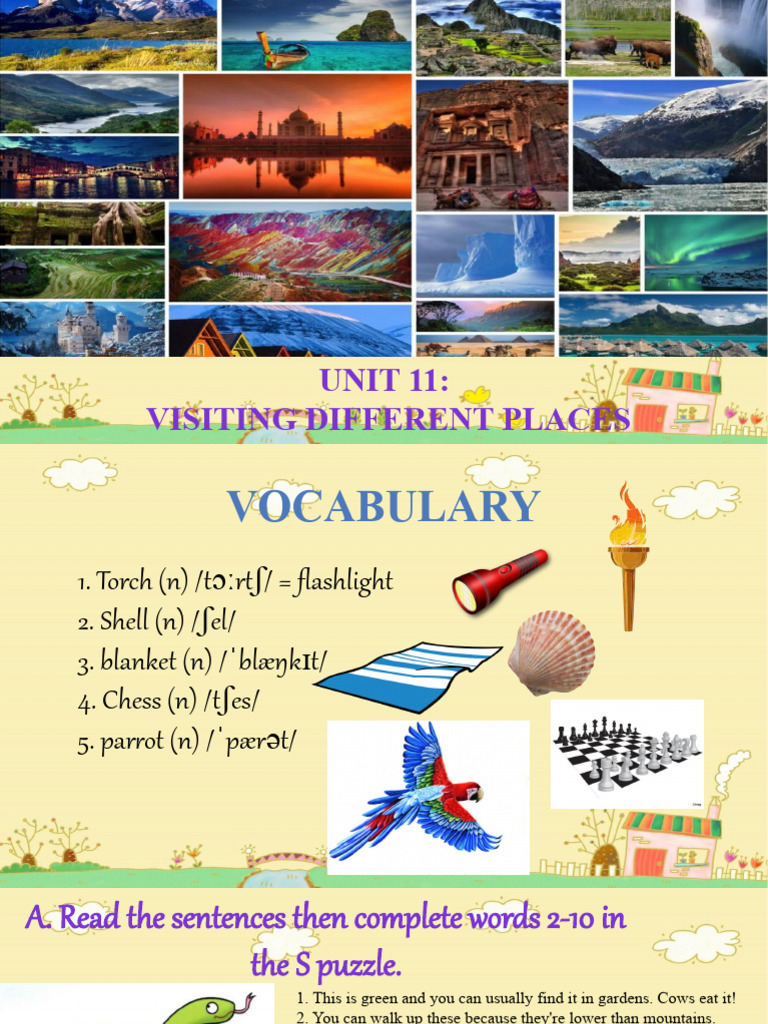 Vocabulary for Visiting Places | PDF