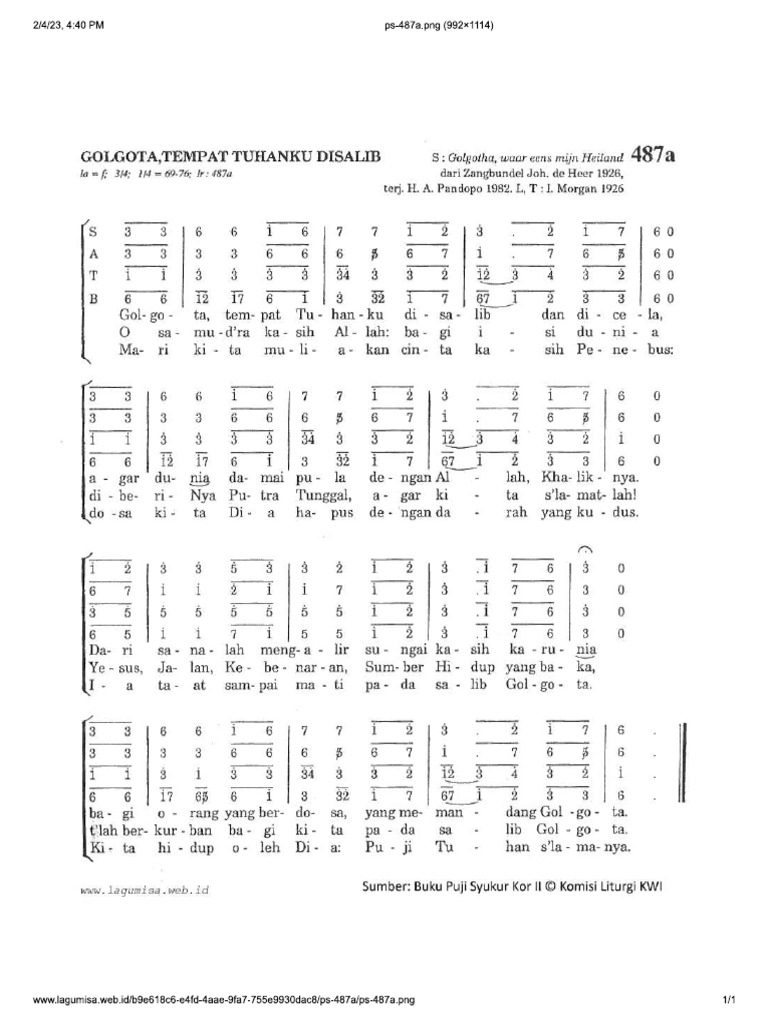 PS 487 Golgota | PDF