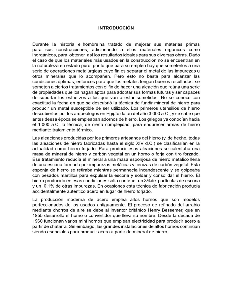 El Acero | PDF | Acero | Aleación