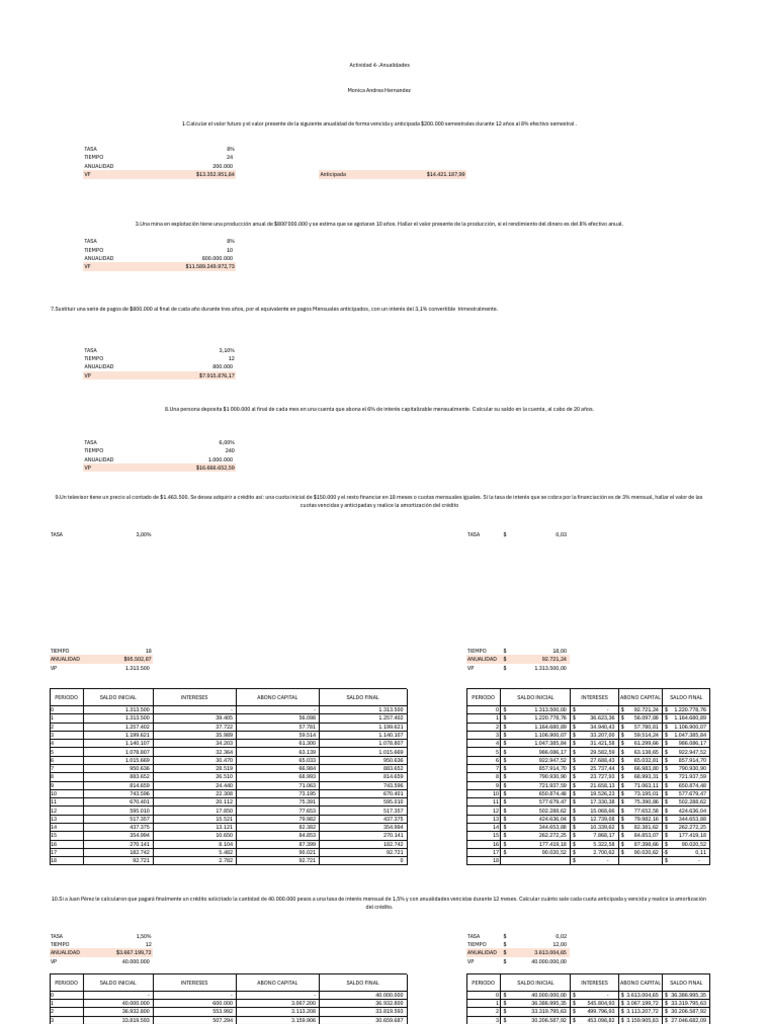 Actividad 3 Matematicas F | PDF | Economía monetaria | Dinero