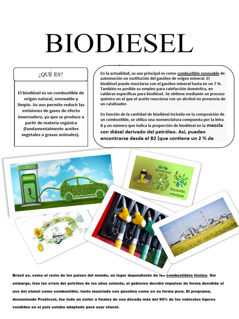 biodiesel , biología | PDF | Biodiésel | Combustibles